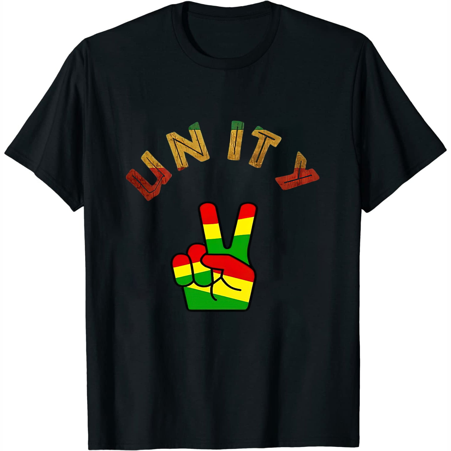 Rastafari Reggae Unity Peace Quote Rasta Colors Gift Sweatshirt Black ...