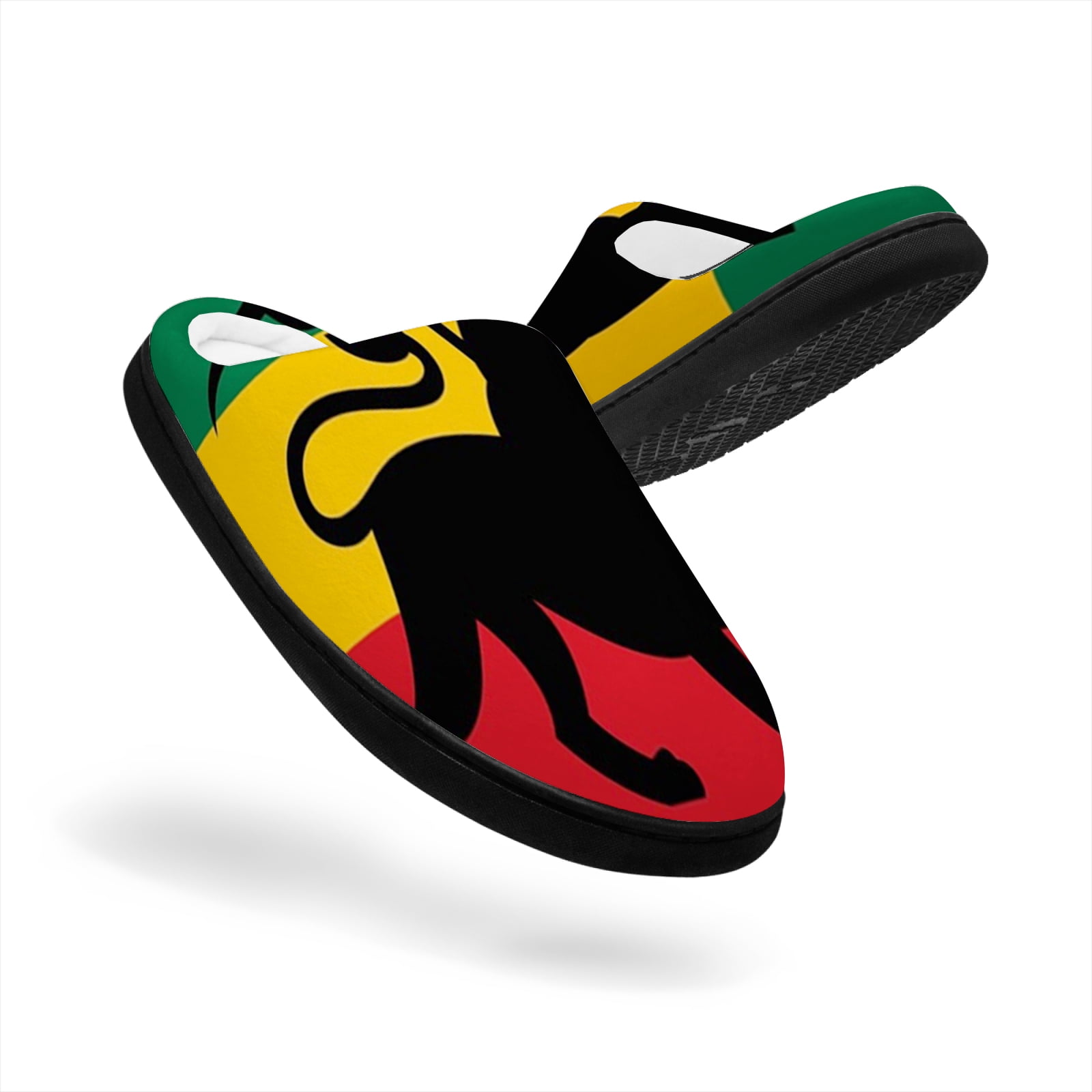 Rastafarian Flag,Womens Cozy Scuff Slippers Slip On,Rastafarian Flag ...
