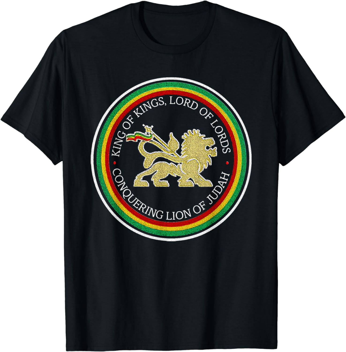 Rastafarian Lion of Judah Rastafari Reggae T-Shirt - Walmart.com