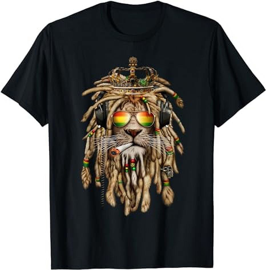 Rastafarian clothing and Reggae apparel with Reggae Lion T-Shirt ...