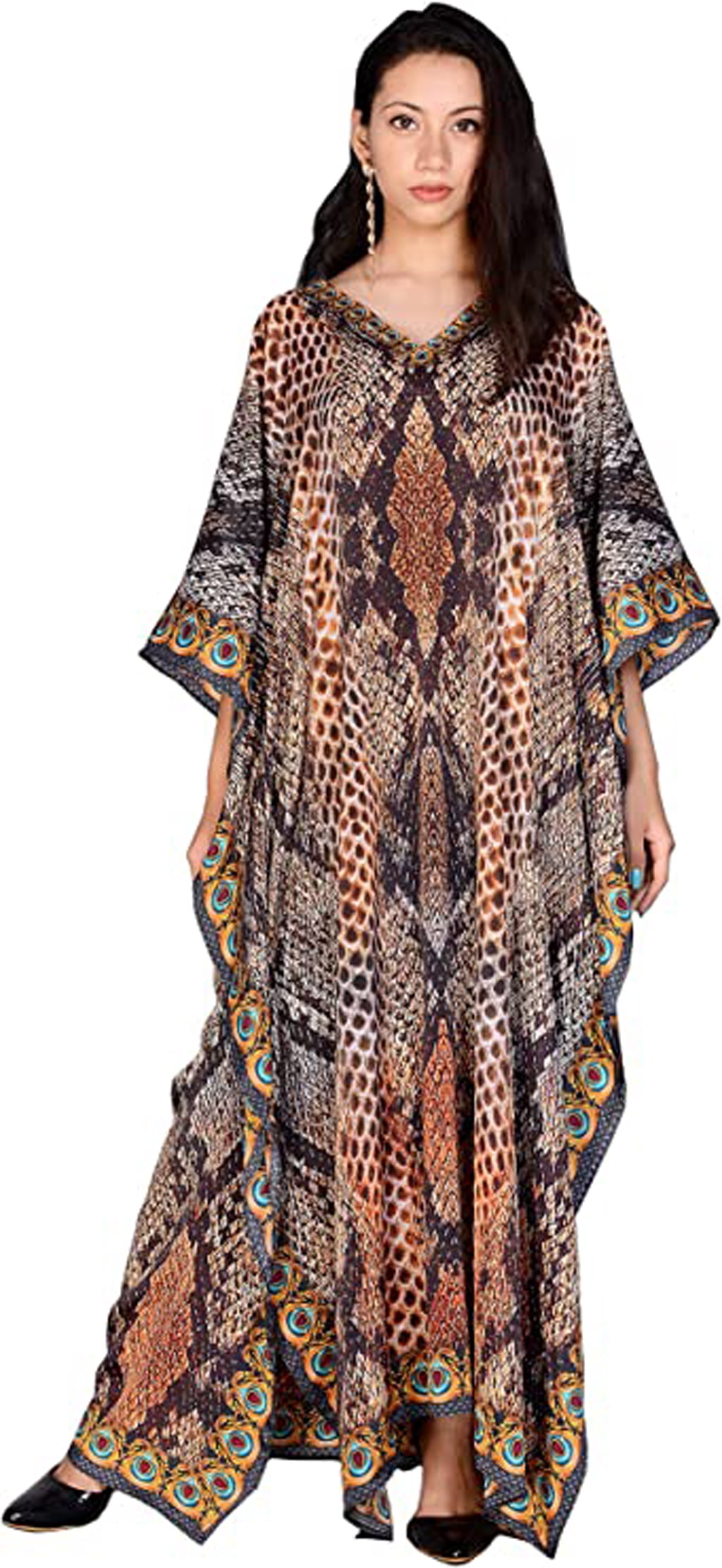 Rastogi Handicraft Long Kaftan Women's Designer Maxi Dress, Swimsuit ...