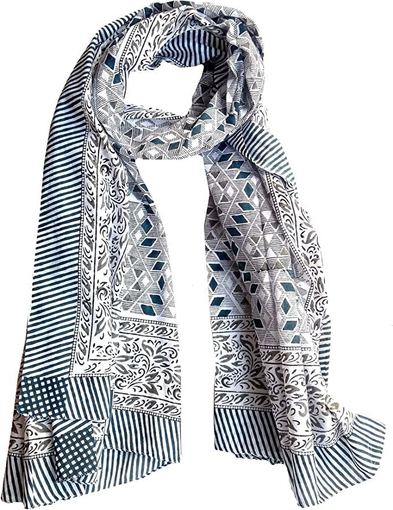 Rastogi handicrafts Scarfs for women 100% Pure cotton indian ...
