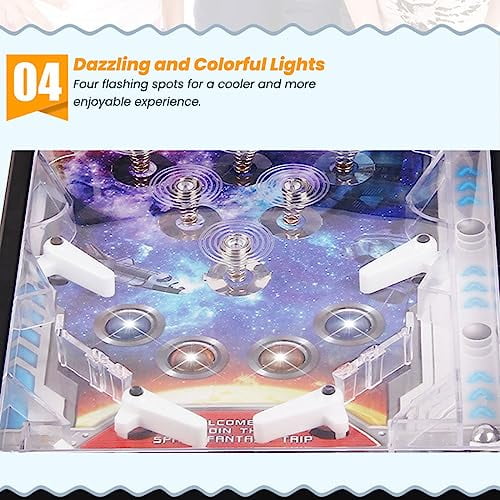 Rasul Mini Pinball Games, Electronic Tabletop Pinball Machine Shooting ...