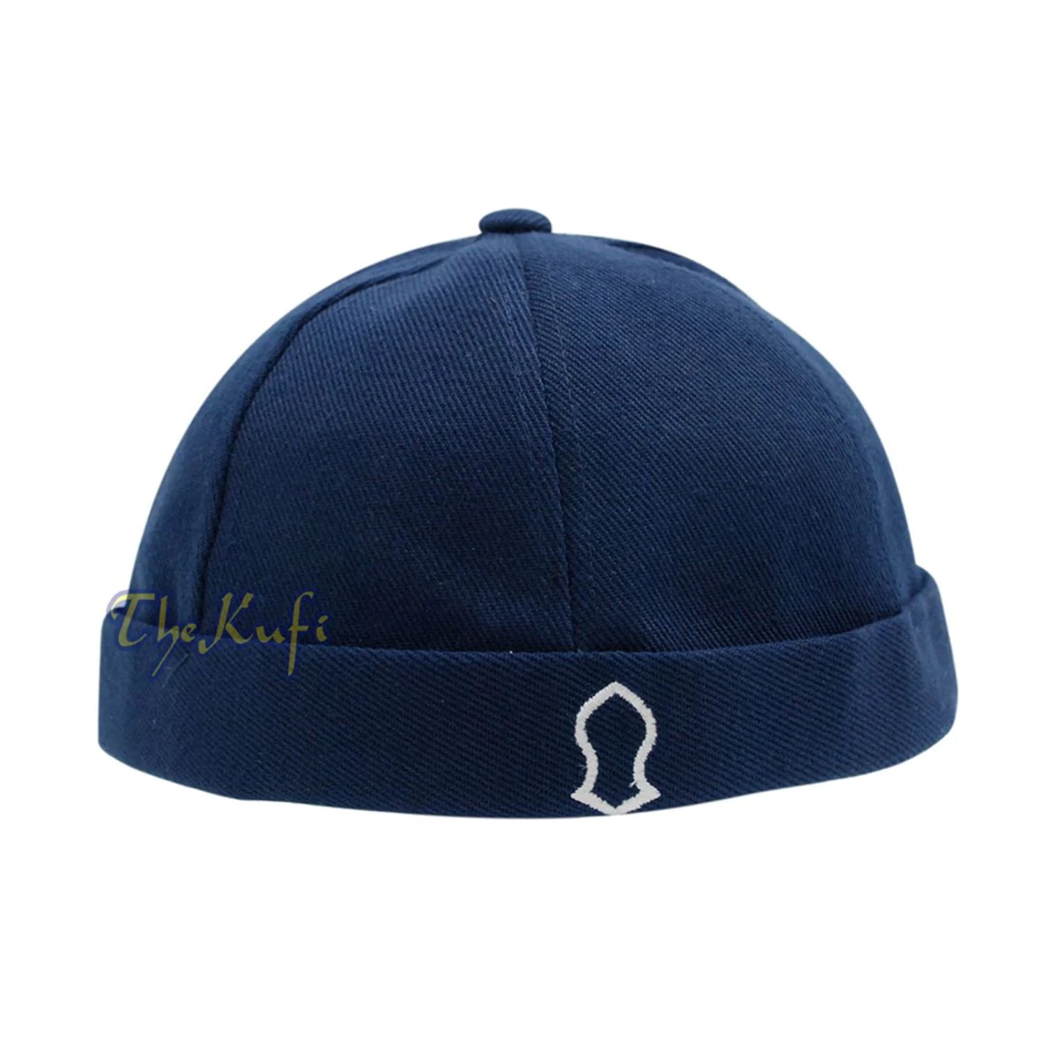 Rasulullah Navy Blue Sandal Symbol Brimless Baseball Cap Kufi One-size ...