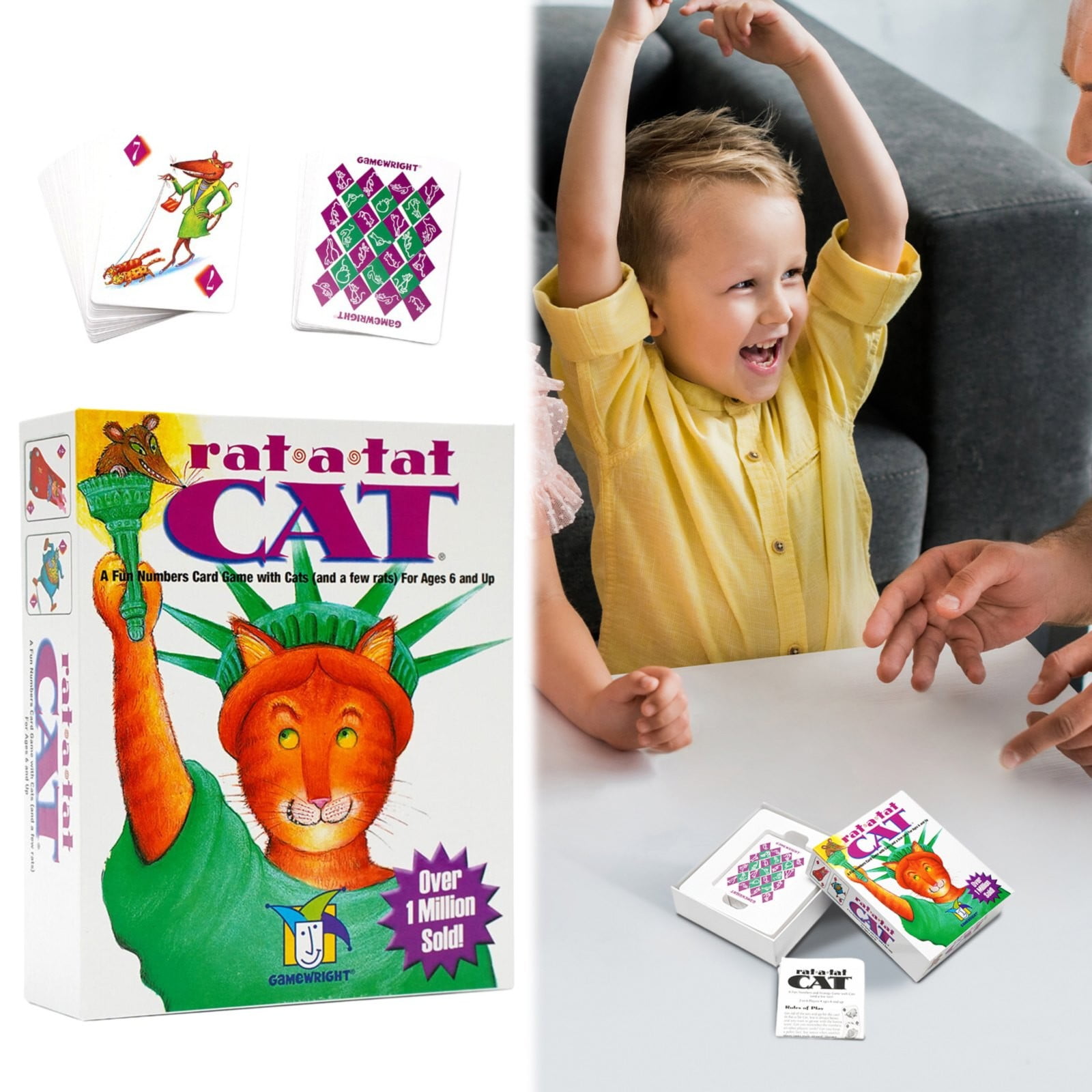 Rat A Tat Cat Card Game – Fun Family Card Game for Kids & Adults ...