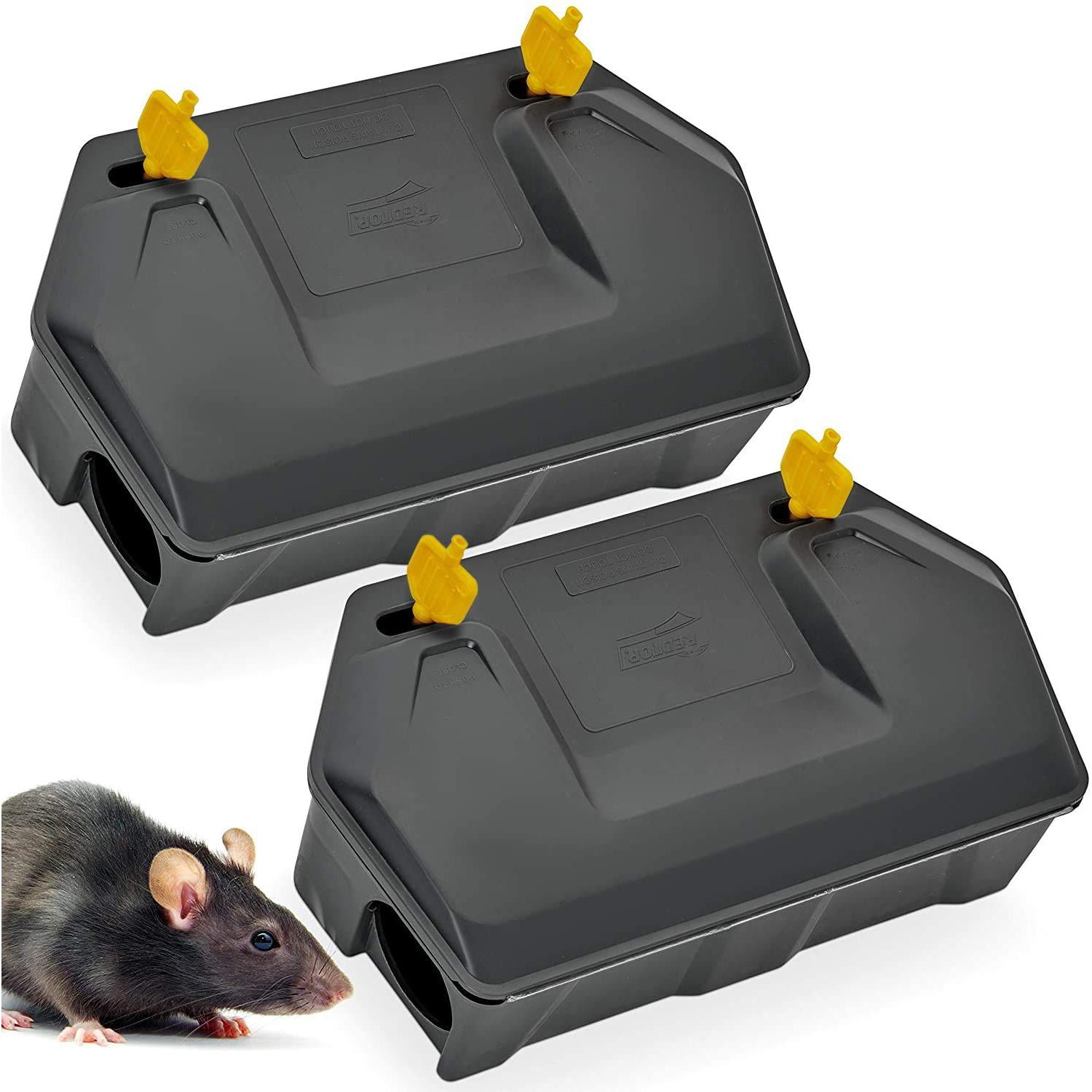 Rat Bait Station Outdoor Rodent Bait Station - Rat Trap Outdoor with ...