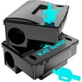 Rat Bait Station Traps, Reusable Humane Rodent Box Against Mice ...