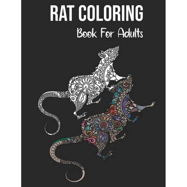 rat coloring book for adults