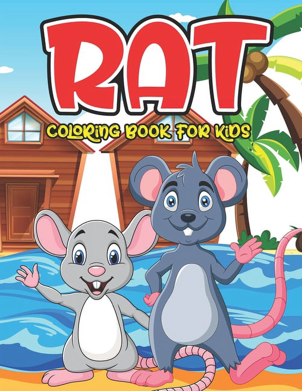Rat Coloring Book For Kids: A Children Animal Activity Rat Coloring ...