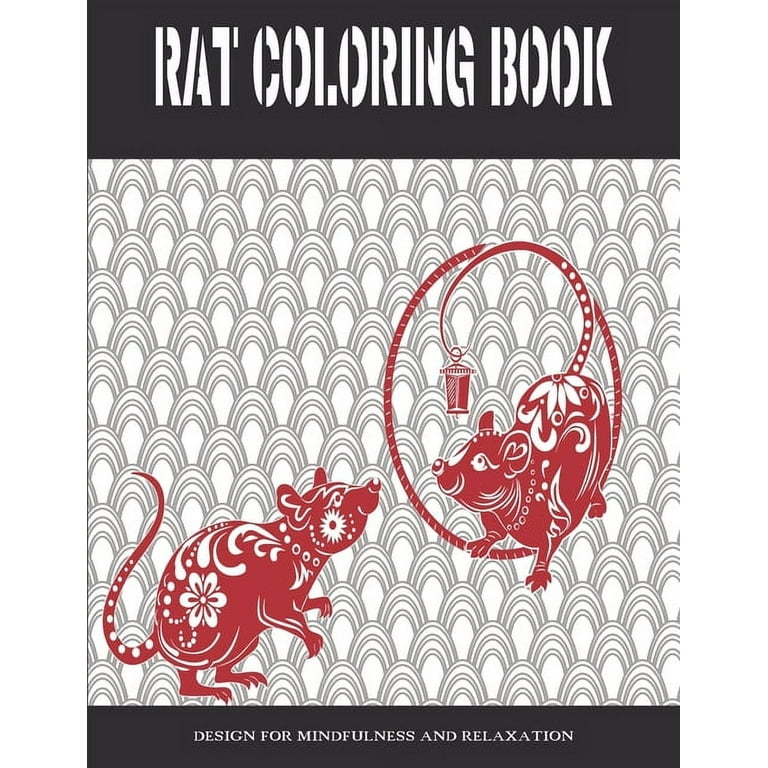 rat coloring book for adults