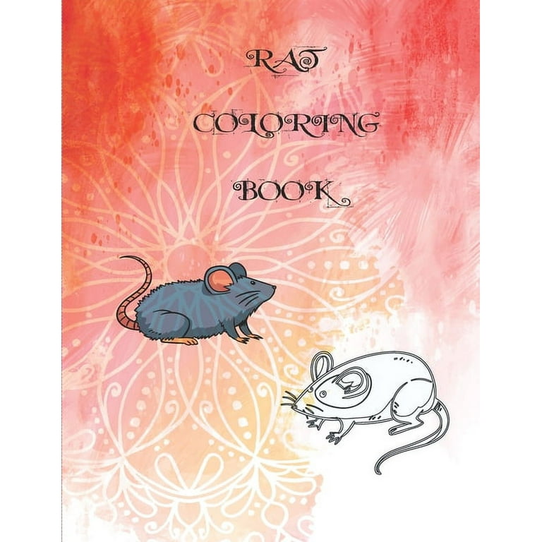 rat coloring book for adults