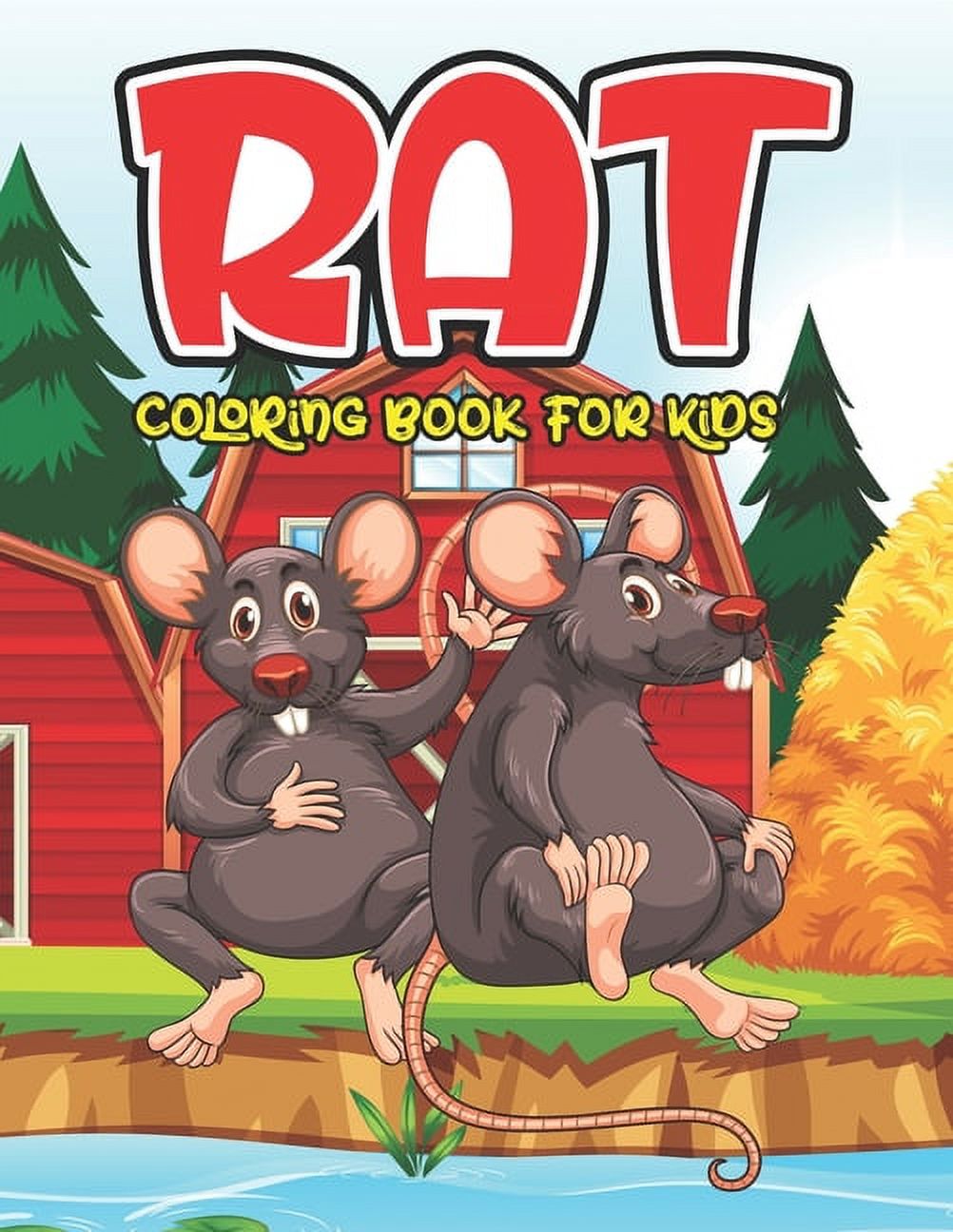 Rat Coloring Book For Kids: A Fantastic Rat Coloring Book With Fun And ...