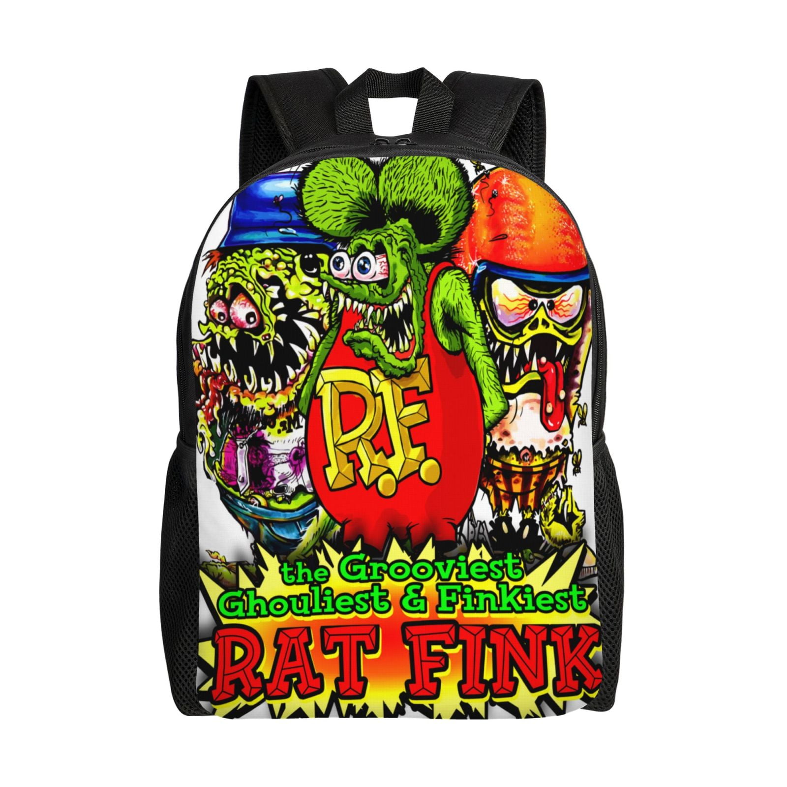 Rat Fink Backpack, 3D Printed Cartoon Laptop Bag Bookbag, Lightweight ...