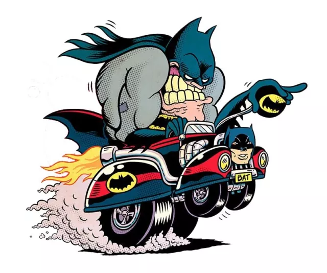 Rat Fink Batman Stickers Phone Decal Water Bottle Stickers Car Decals ...