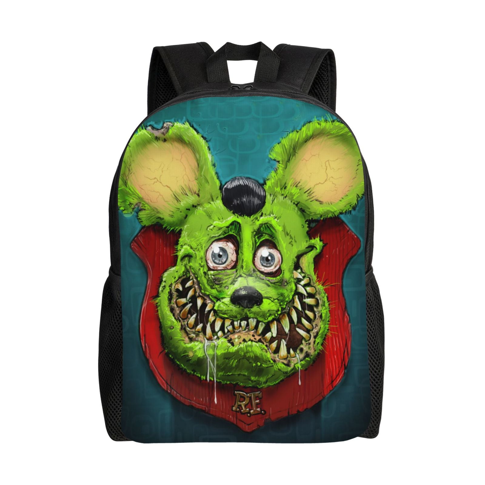 Rat Fink Face Backpack Lightweight Shoulder Bag Daypack Travel Laptop ...