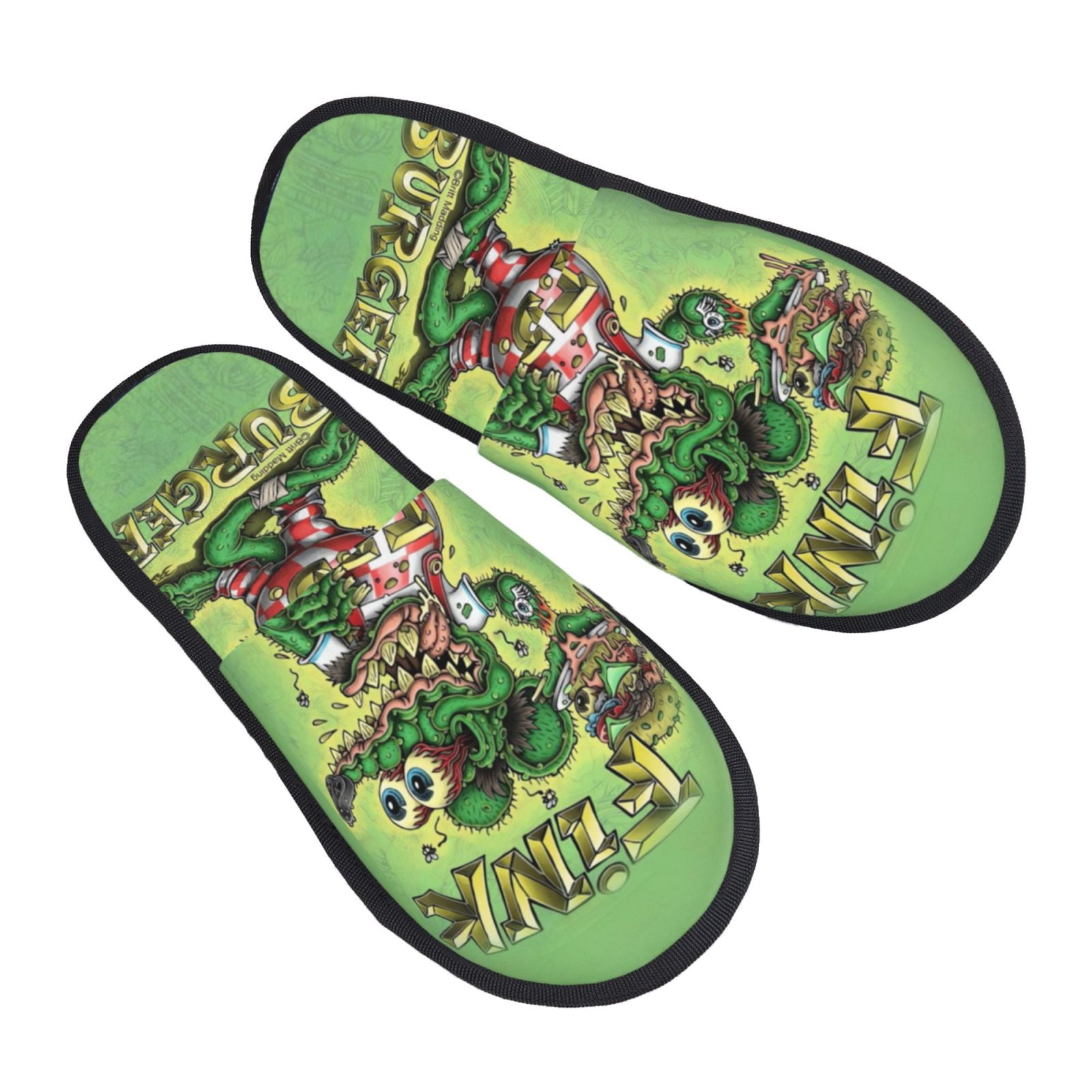 Rat Fink Furry Slippers For Men Women Fuzzy House Slippers Winter Anti ...