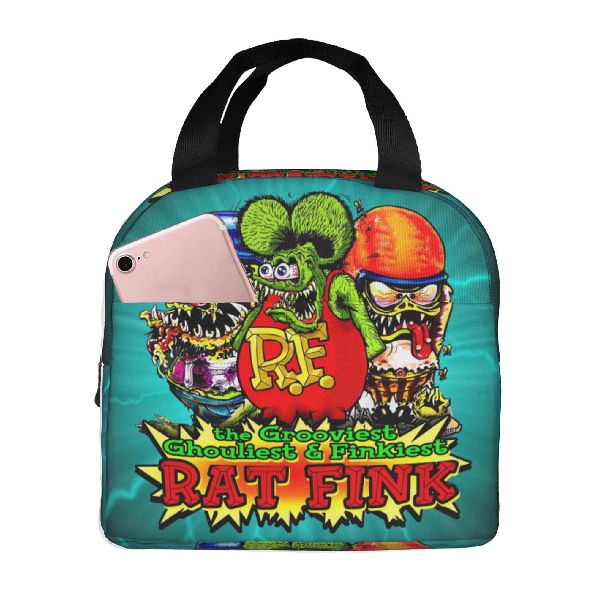 Rat Fink Lunch Bag Tote Bag Insulated Lunch Box Picnic Beach Fishing ...