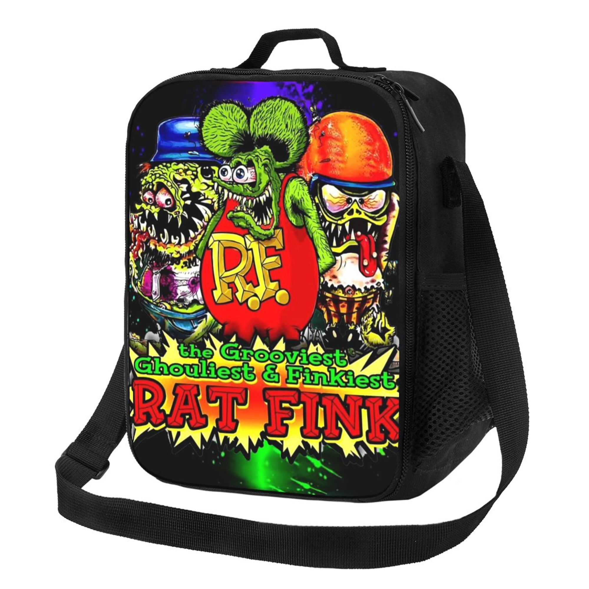 Rat Fink Lunch Bag Tote Shoulder Bags Insulated Lunch Box Picnic Beach ...