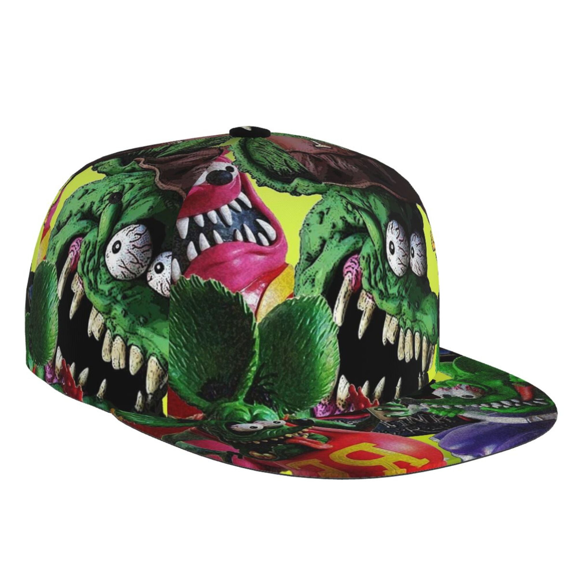 Rat Fink RF Monster Brim Bill Baseball Cap Adjustable Snapback Hat Hip ...
