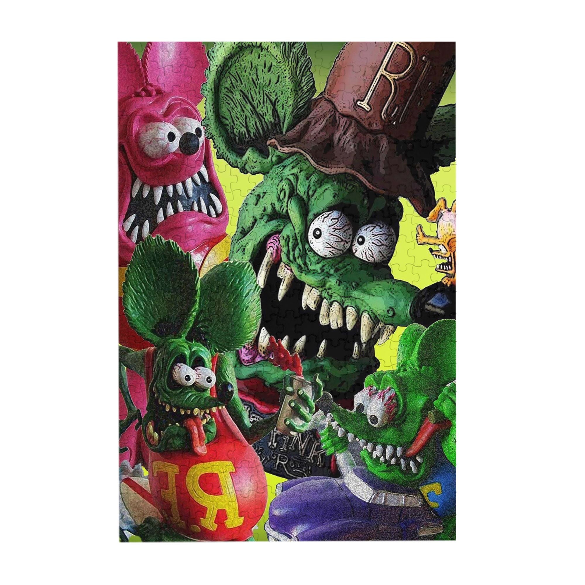Rat Fink RF Monster Wooden Jigsaw Puzzle for Adults 300 Piece Puzzle ...