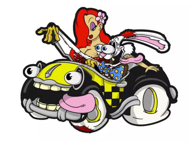 Rat Fink Roger Rabbit Stickers Phone Decal Water Bottle Stickers Car ...