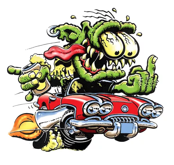 Rat Fink The Bird Stickers Phone Decal Water Bottle Stickers Car Decals ...