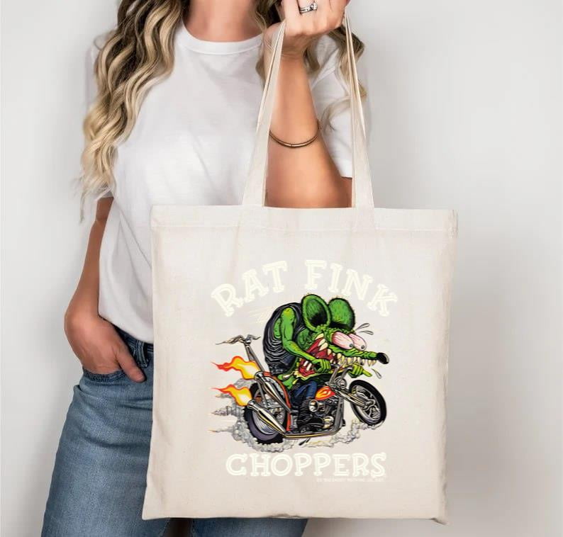Rat Fink Tote Bag Ed Big Daddy Roth Choppers Classic Design, a gift ...