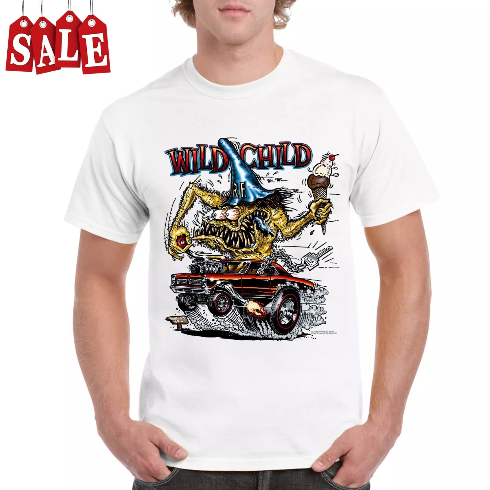 Rat Fink Wild Child T-shirt ED ROTH RAT FINK S-2345 Unisex T-shirt ...