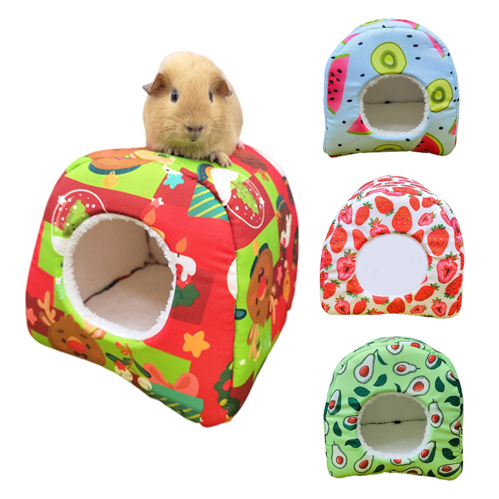 Rat Hamster Warm Bed House Cusion Fleece Hut Hanging Hammock Cute Toy ...