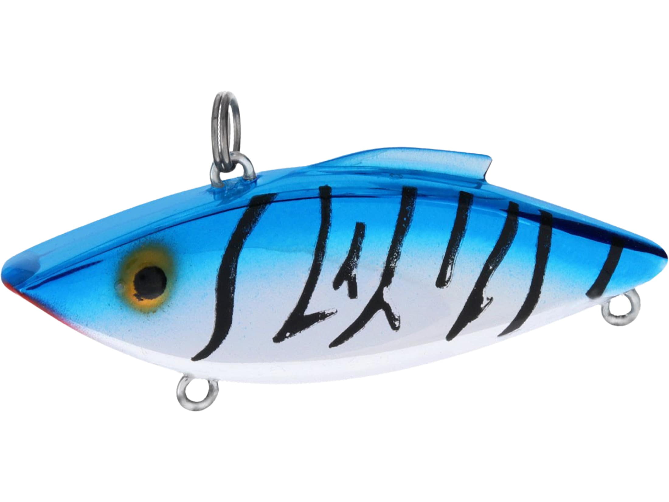 Bill Lewis Mini-Trap Lipless Crankbait Chrome Blue W/Black Stripes ...