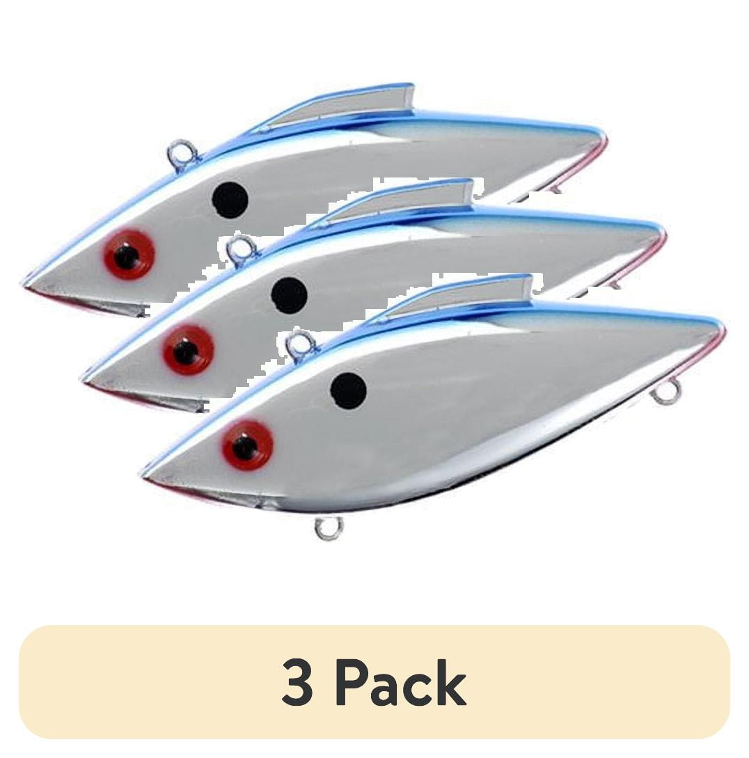 (3 pack) Rat-L-Trap Mag-Trap Fishing Lure, Chrome & Blue Back, 3/4 oz ...