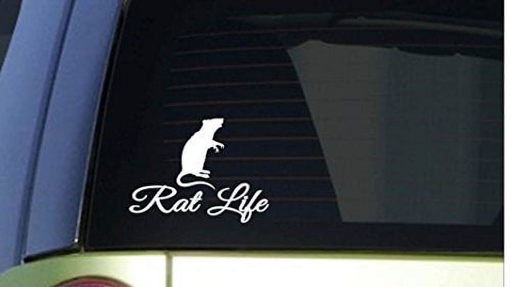 Rat Life *I278* 6" Sticker decal rats mice snake cage food pet toys ...