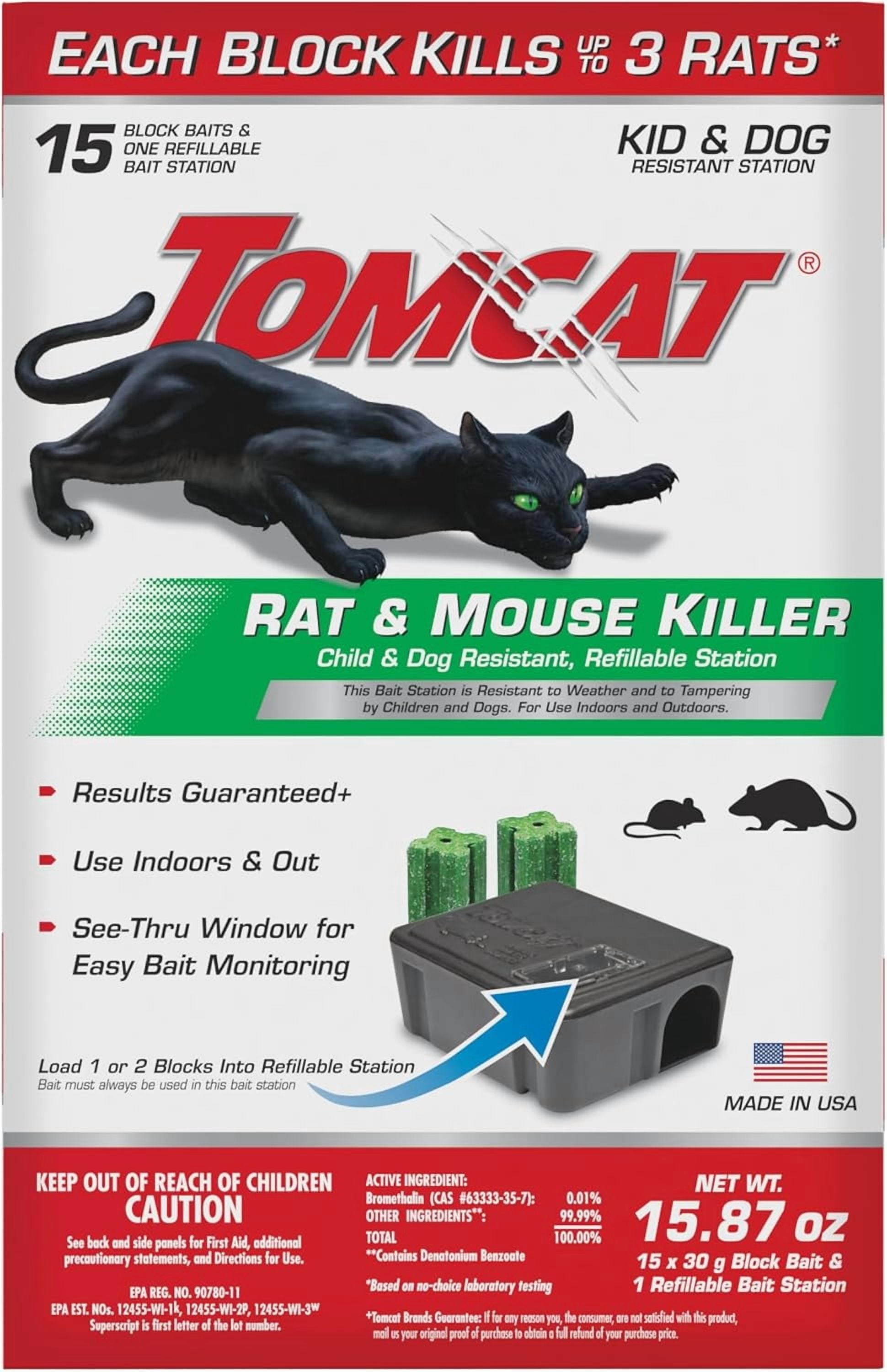 Rat & Mouse Killer, Child & Dog Resistant Refillable Station — Tamper ...