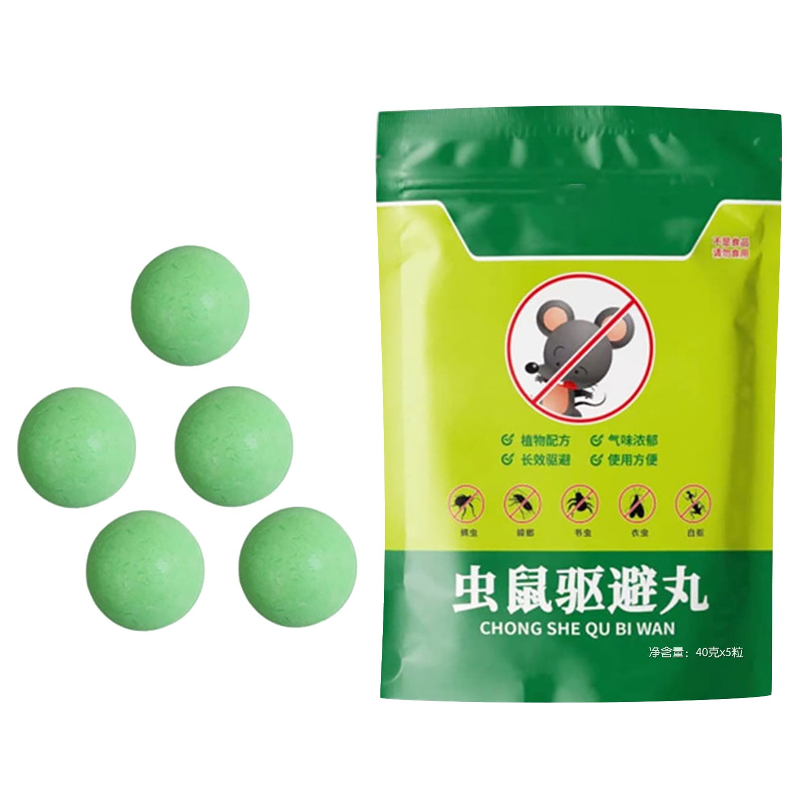 Rat Poisoning for Outdoor Use 5Pcs Natural Mouse-Repellent Ball With ...