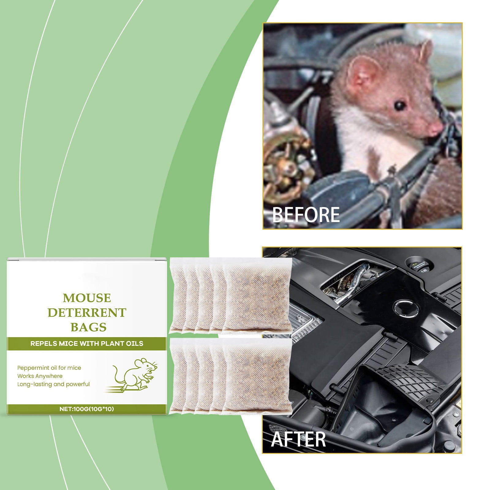Rat Repellent for Outside Peppermint Oil Household Rodent Repellents ...