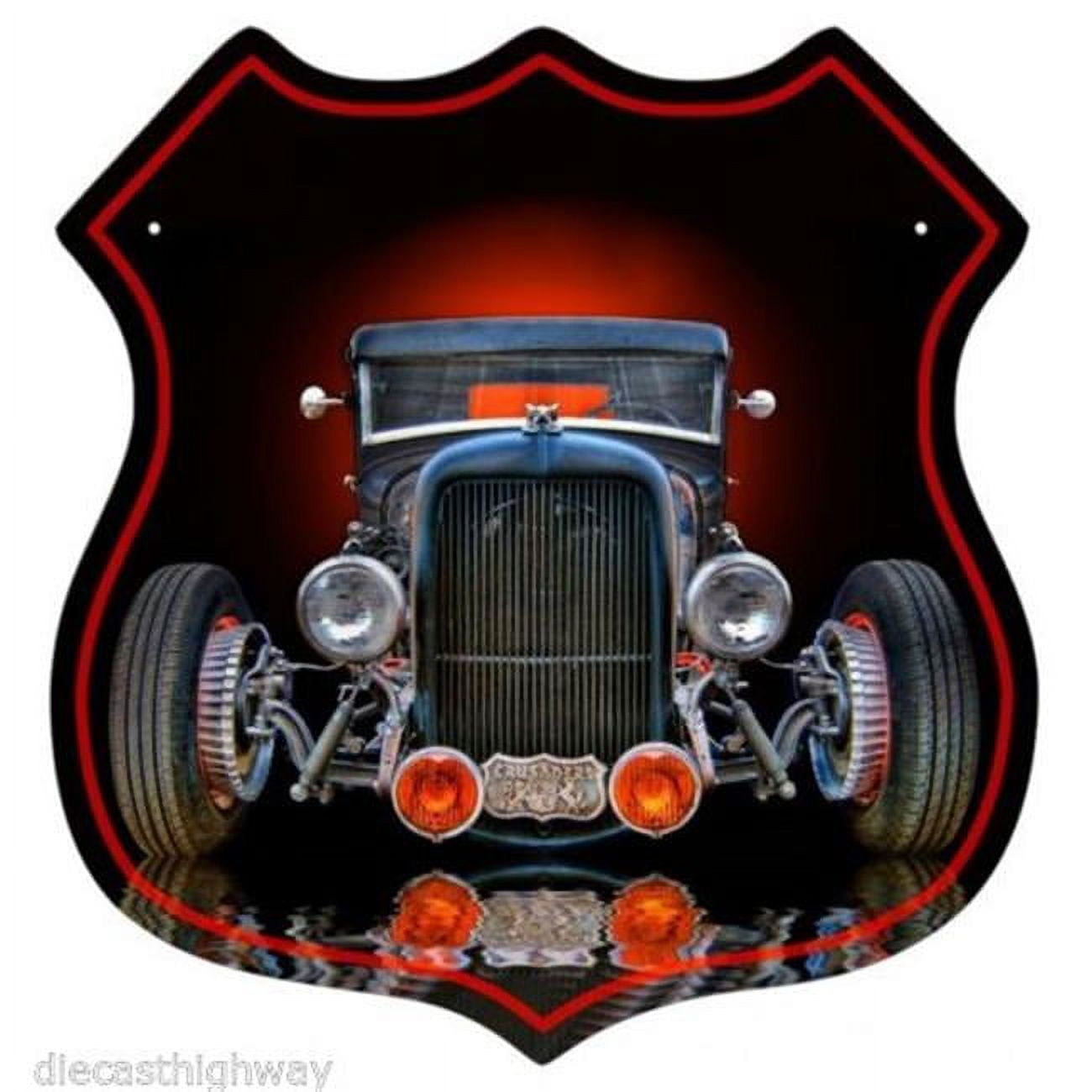 Rat Rod Studios RRS001 14 in. Old Rat Rod Shield Shape Shield Shape ...