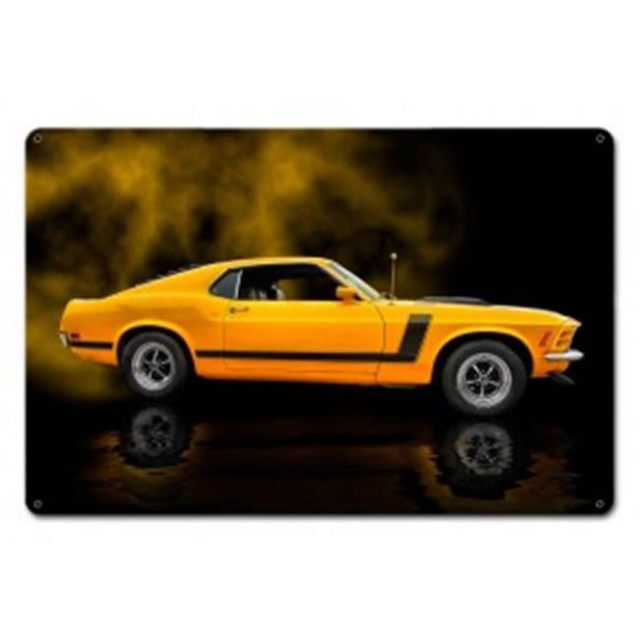 Rat Rod Studios RRS005 14 in. 1970 Yellow Mustang Boss 302 Fastback ...