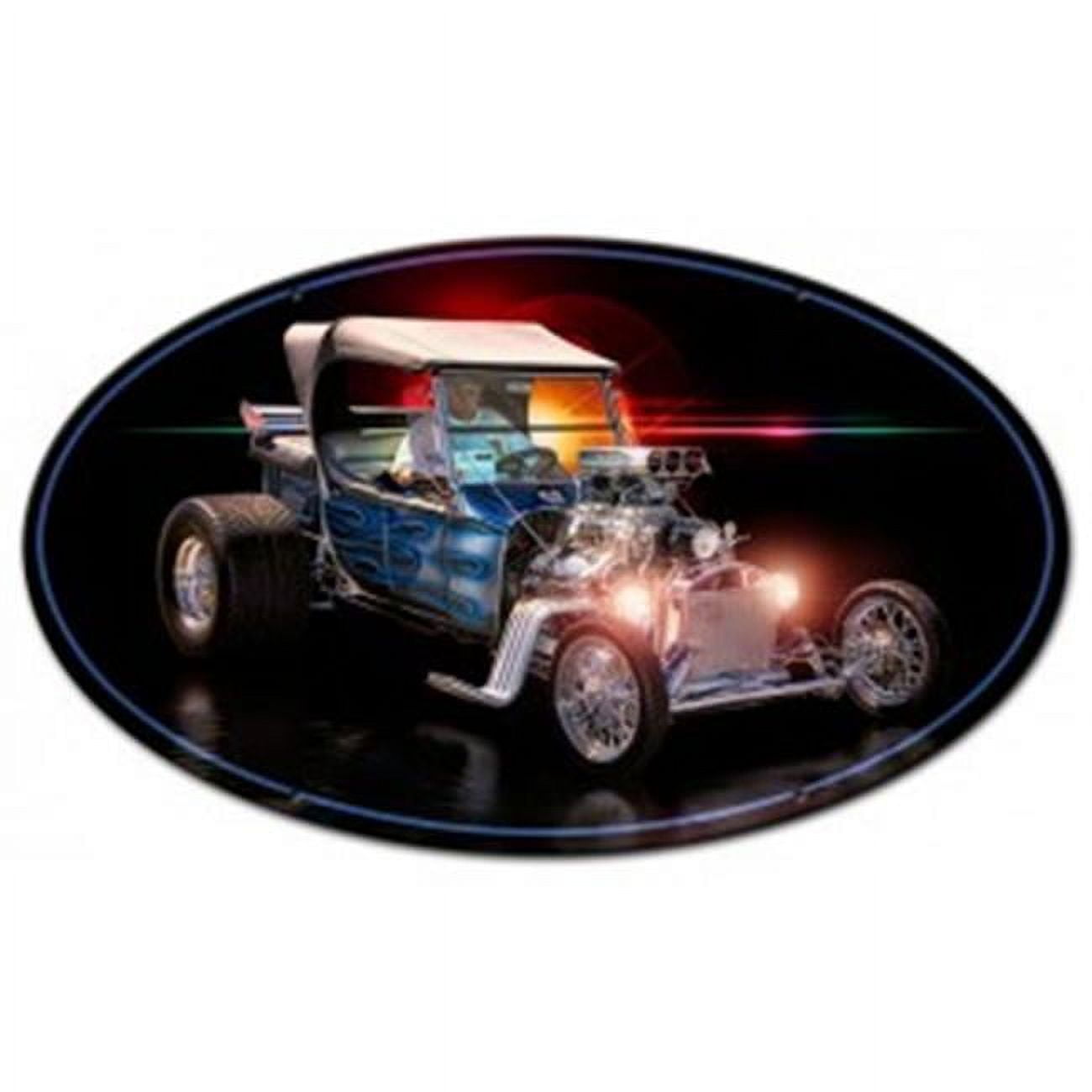 Rat Rod Studios RRS022 12 x 18 in. Suits Me To A T Oval Metal Sign ...