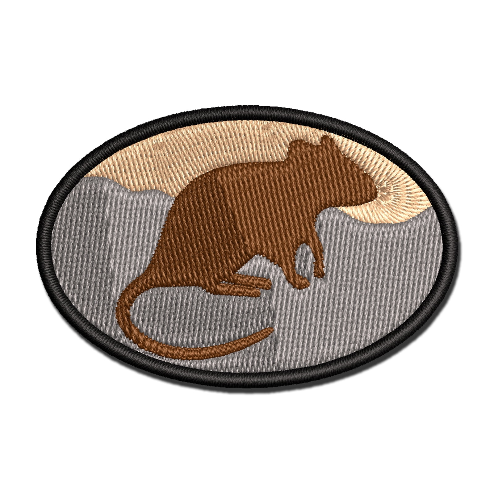Rat Solid Applique Multi-Color Embroidered Iron-On Patch - 2.0 Inch ...