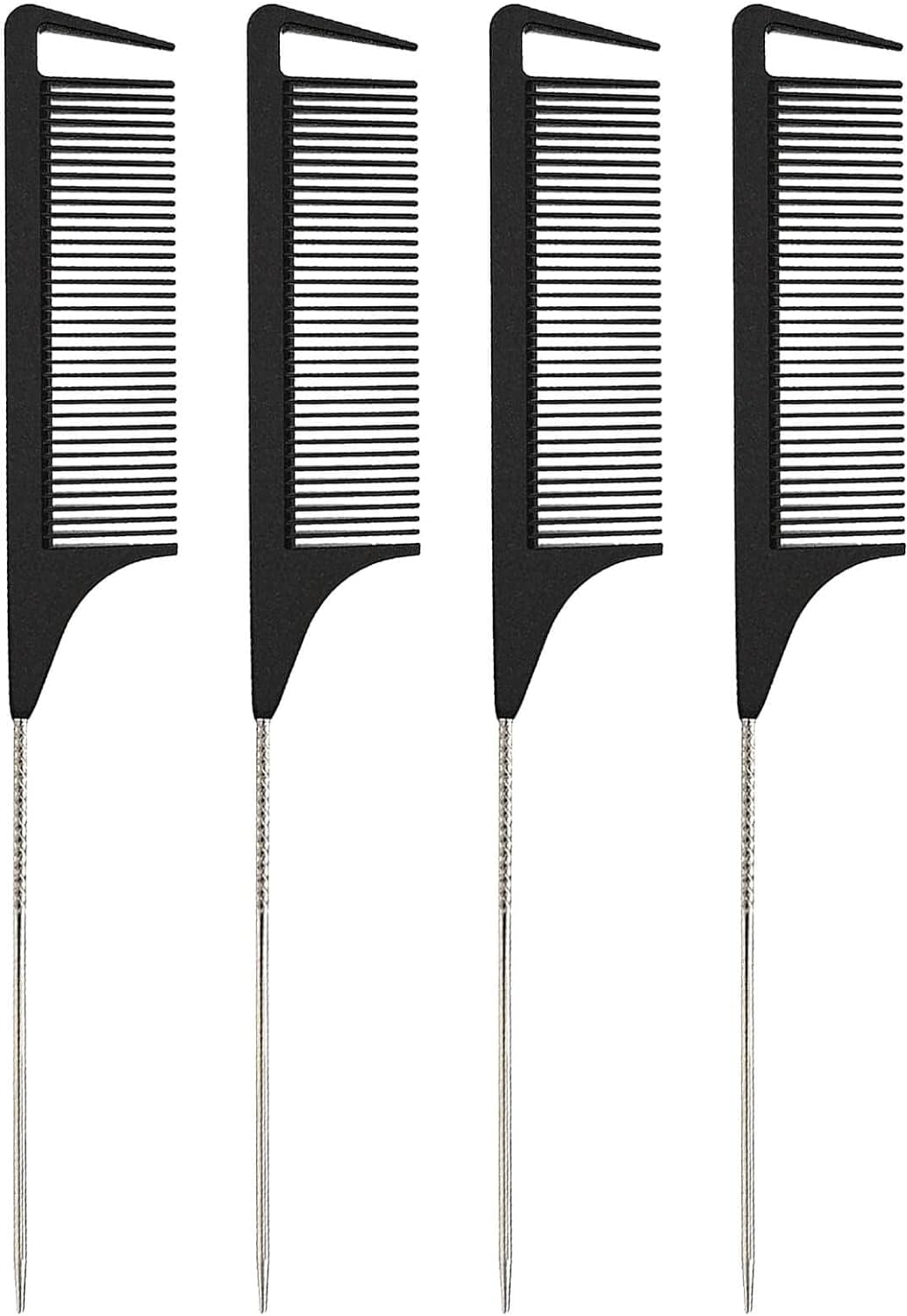 Rat Tail Comb, Detangling Teasing Parting Comb, Nylon Hair Tail Comb ...
