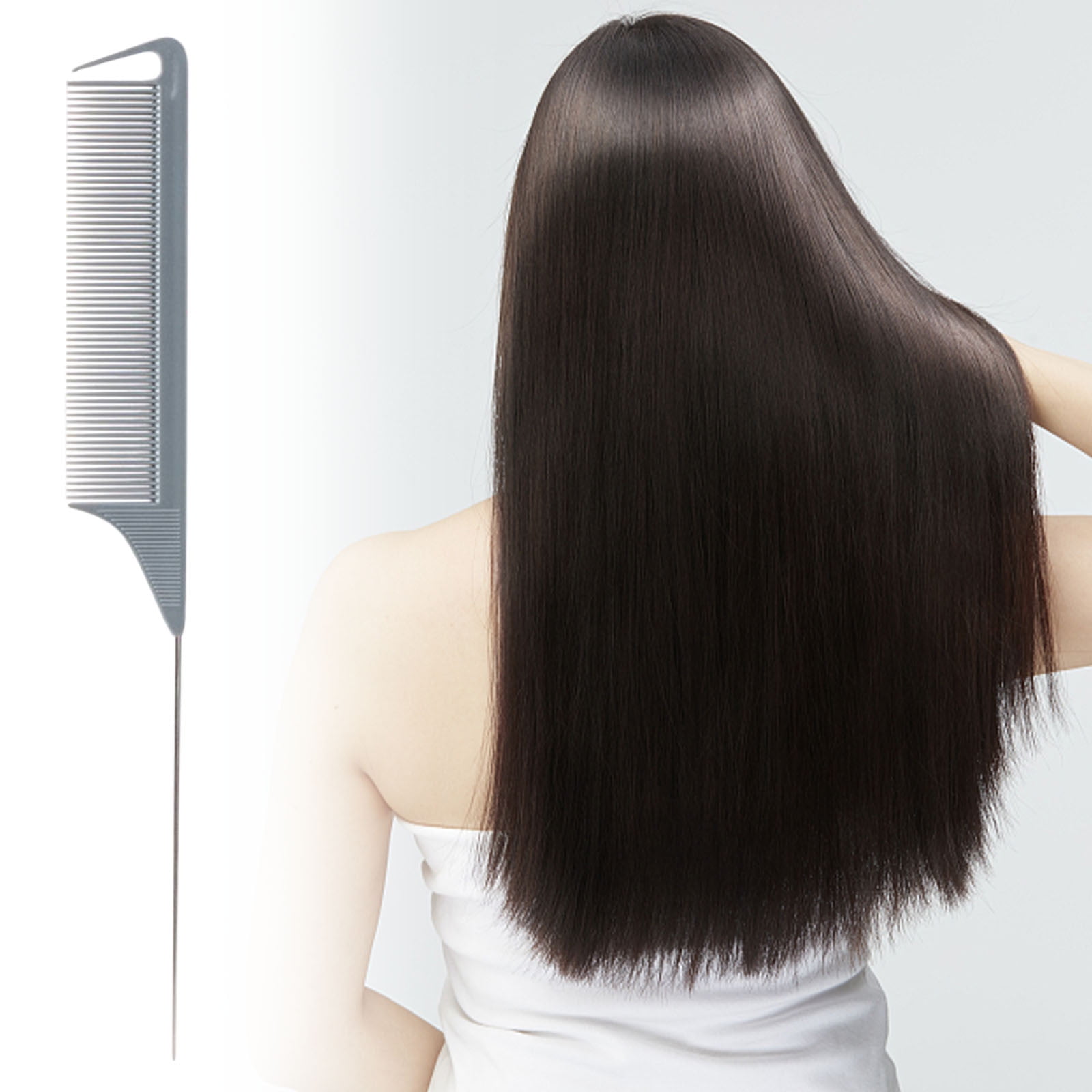 Rat Tail Combs Set, Long Steel Pin Teasing Combs for Salon Hair ...