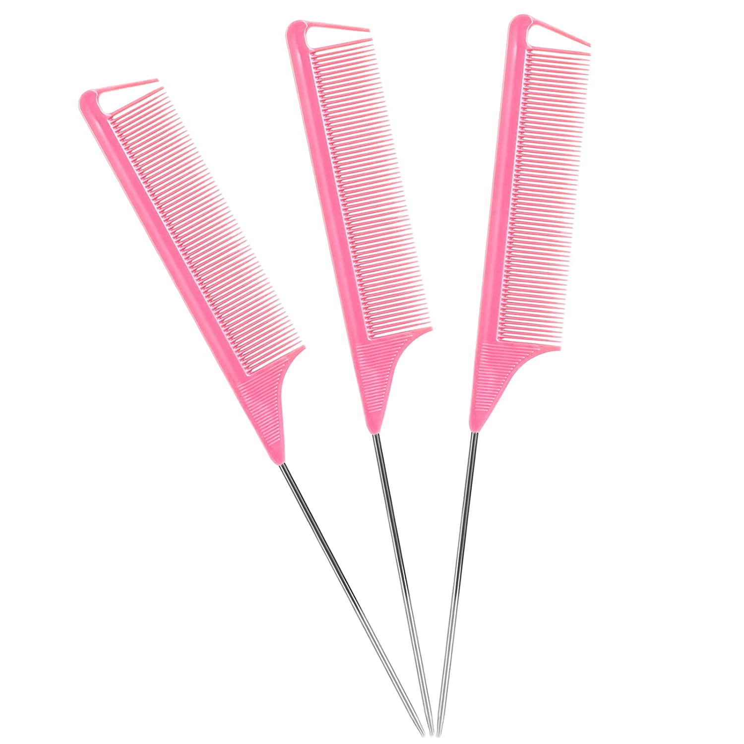 Rat Tail Combs Teasing Comb:3Pack Rat Tail Combs Set,Hair Stylists ...