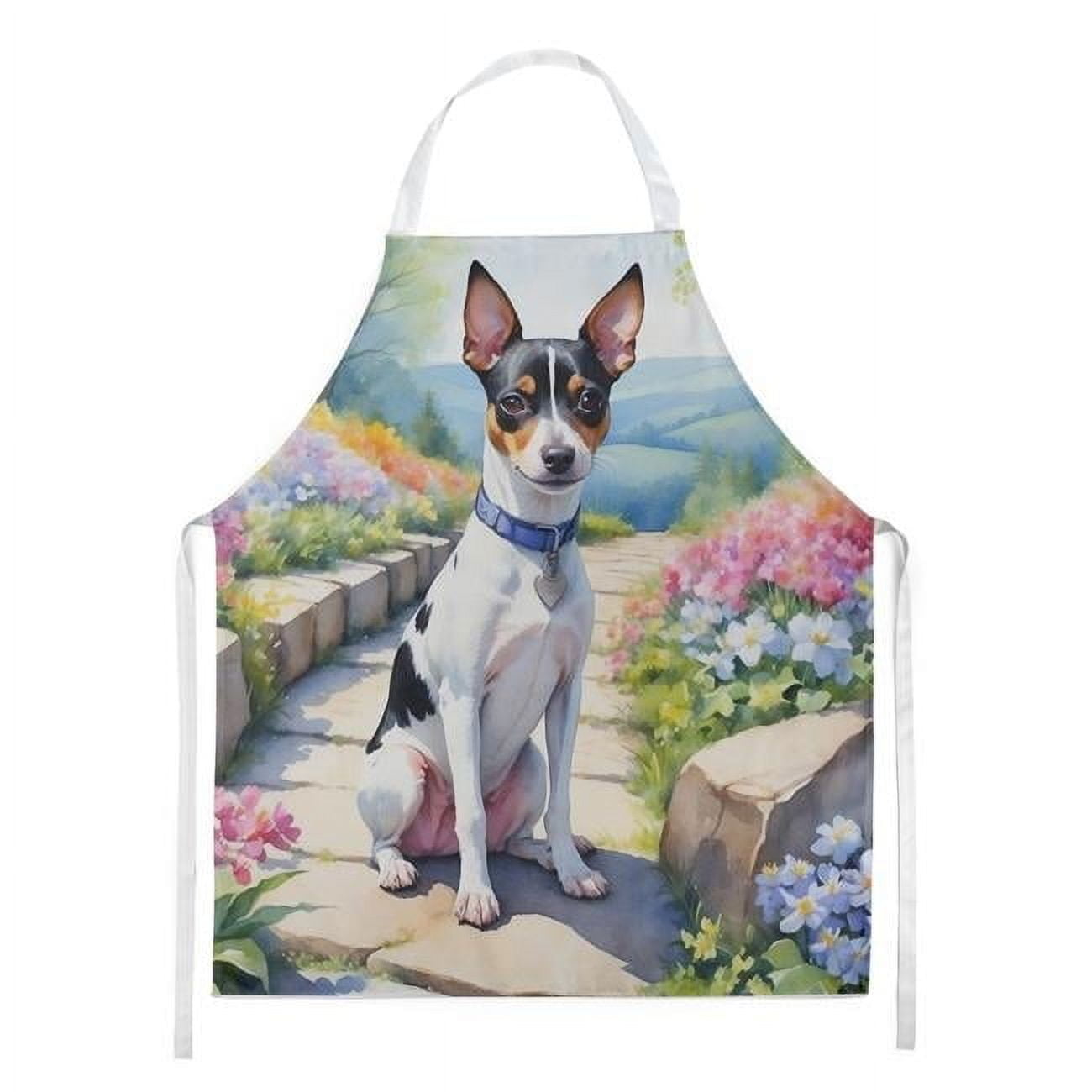 Rat Terrier Spring Path Apron 27 in x 30 in - Walmart.com
