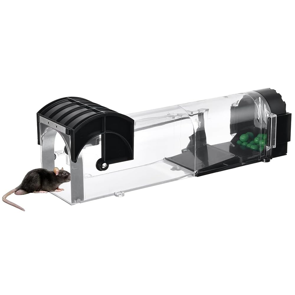 Rat Trap Cage for House Garden Patio, 32 cm Humane Enlarged No Kill ...