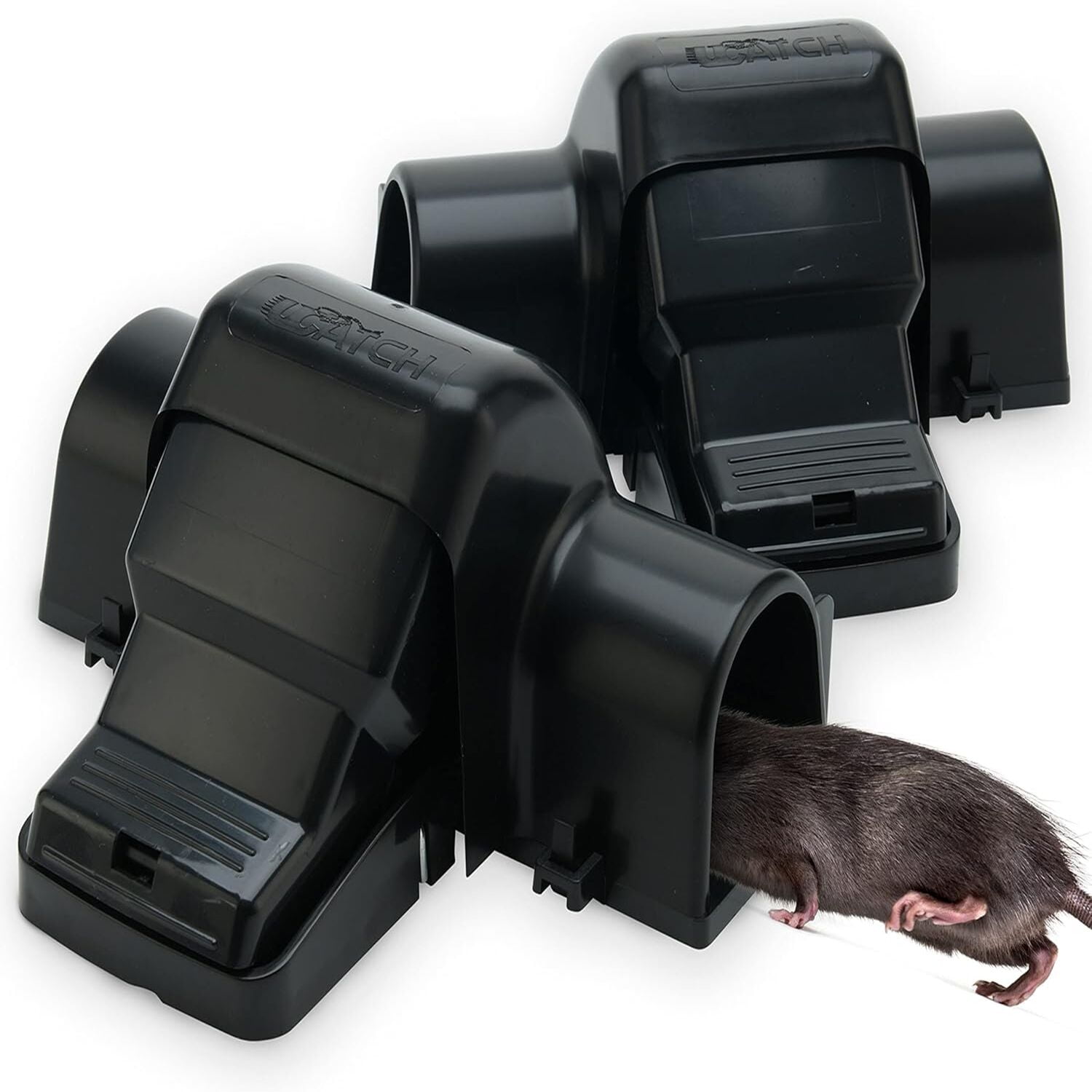 Rat Traps Indoor and Outdoor - 2 Pack Dual-Entry Large Rat Trap Outdoor ...