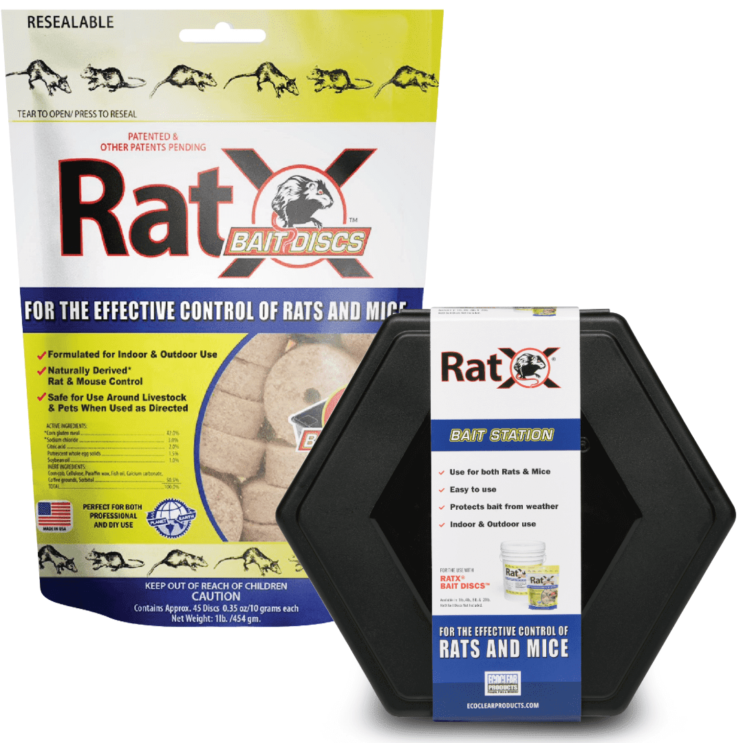 RatX Bait Discs and Bait Box Combo - Effective For All Species Of Rats ...