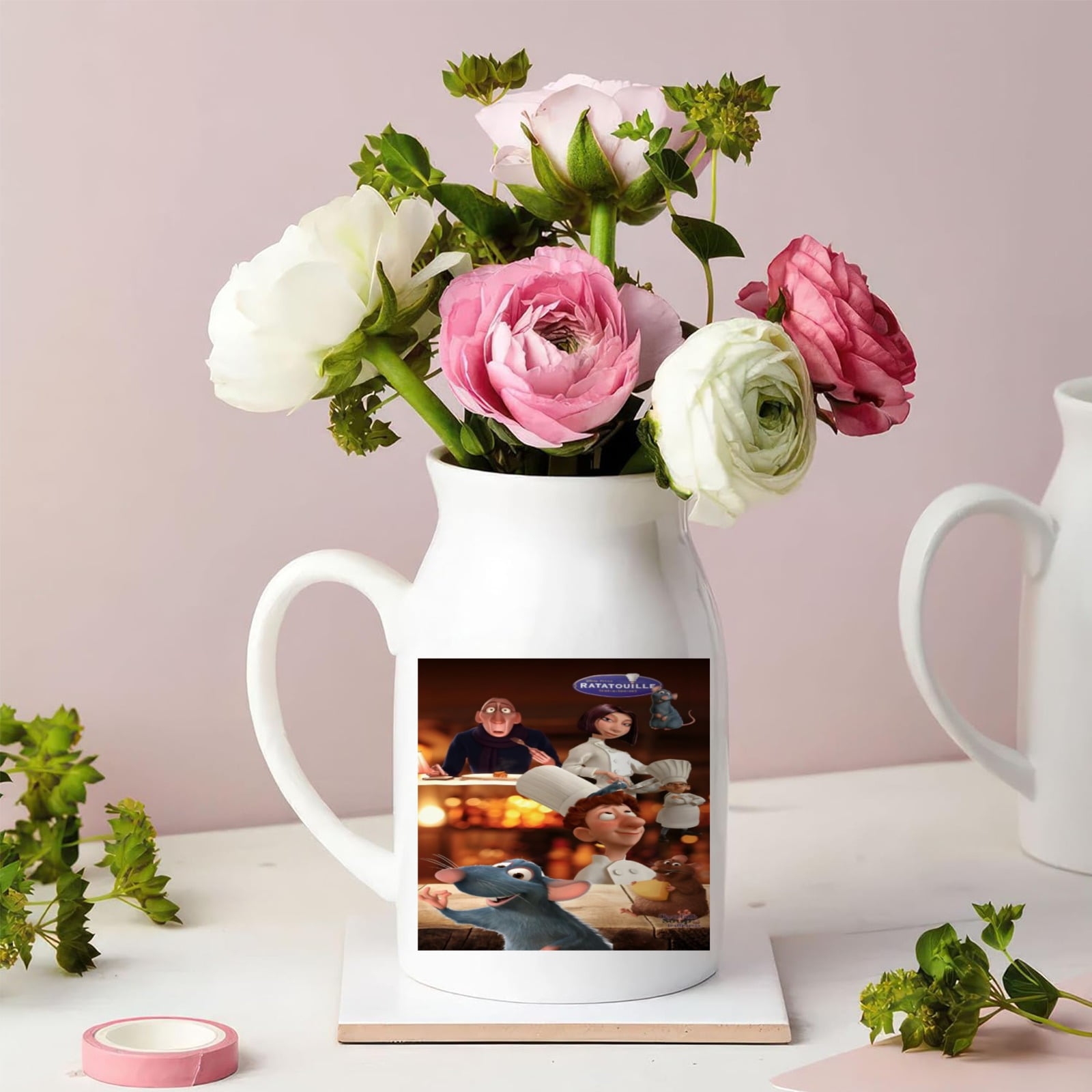 Ratatouille Ceramic Milk Bottle Vase.3.15" x 5.12" - Walmart.com