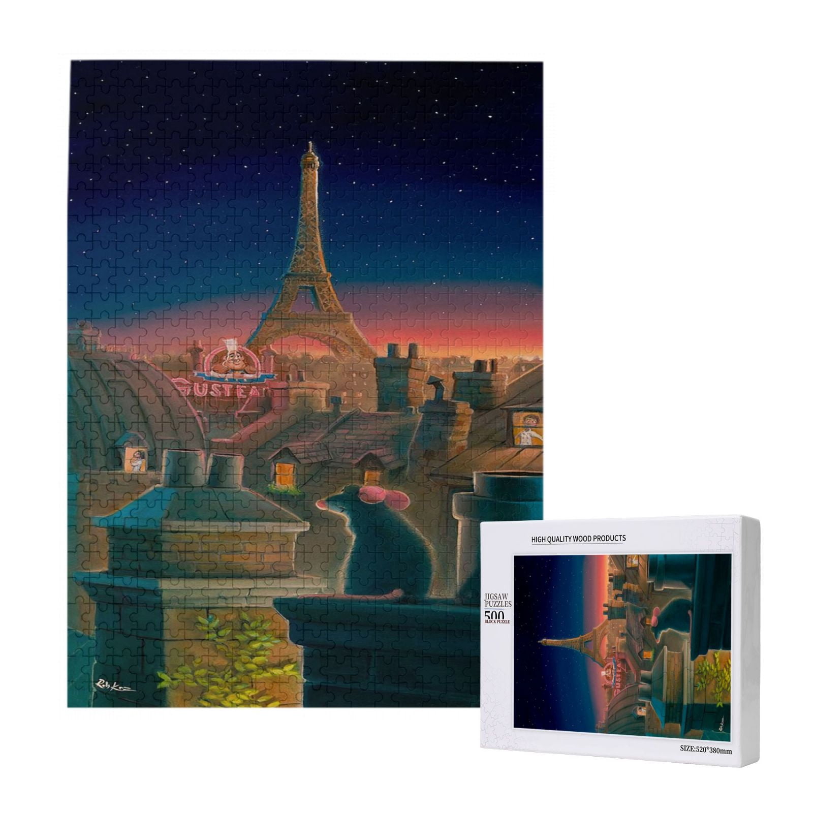 Ratatouille Jigsaw Puzzle Interactive Brain Teaser Board Game for ...