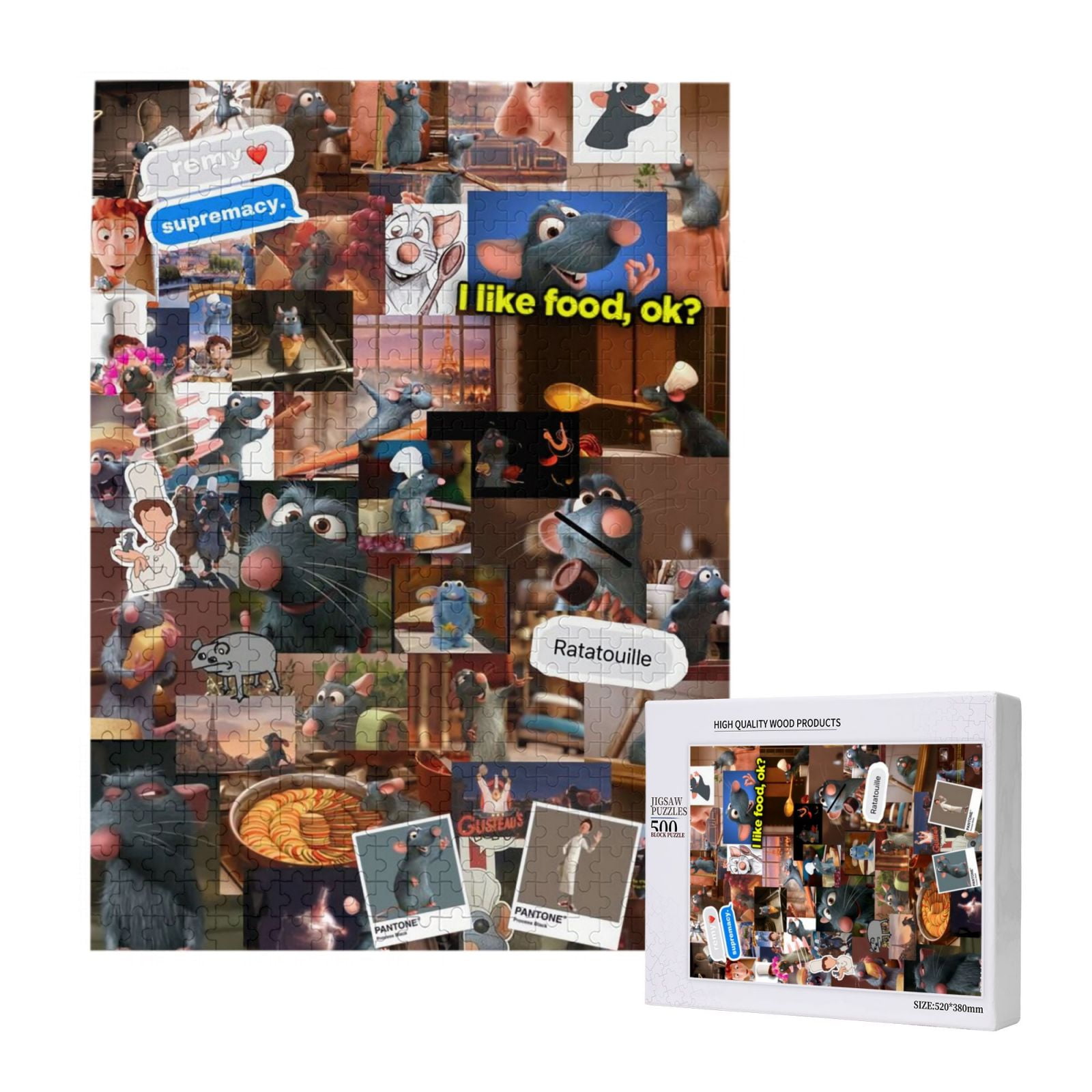 Ratatouille Jigsaw Puzzle Interactive Brain Teaser Board Game for ...