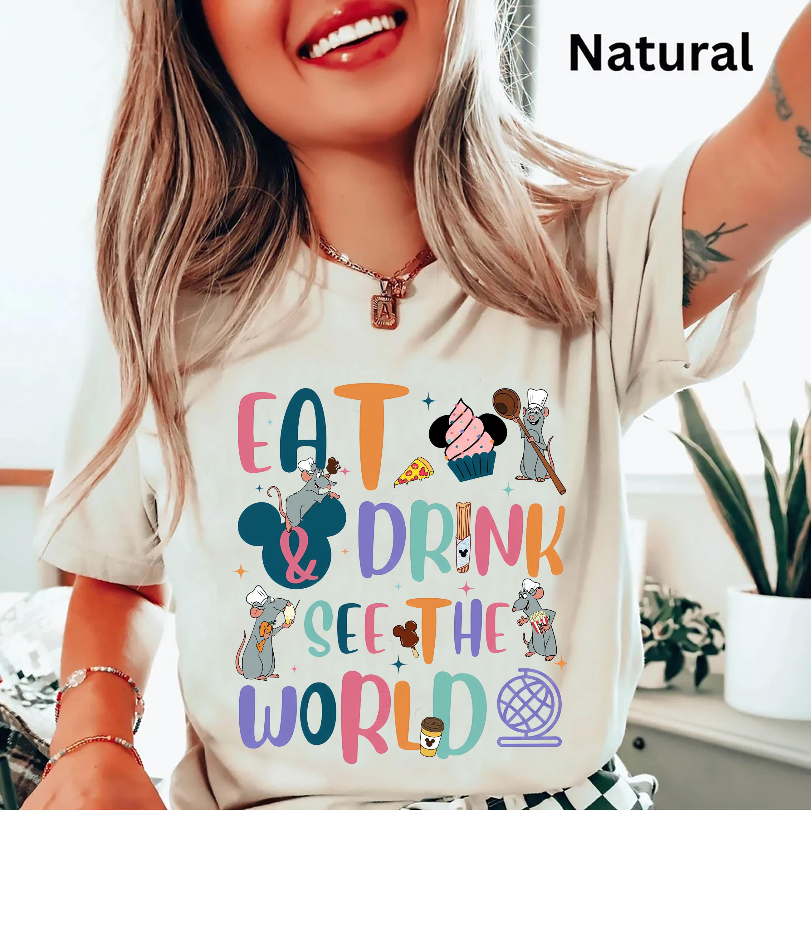 Ratatouille Remy Chef T-Shirt, Disney Remy Eat & Drink See The World ...